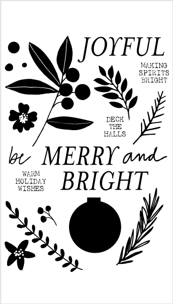 Merry and Bright Ornament Set + Die Bundle – florafaunaclear.com