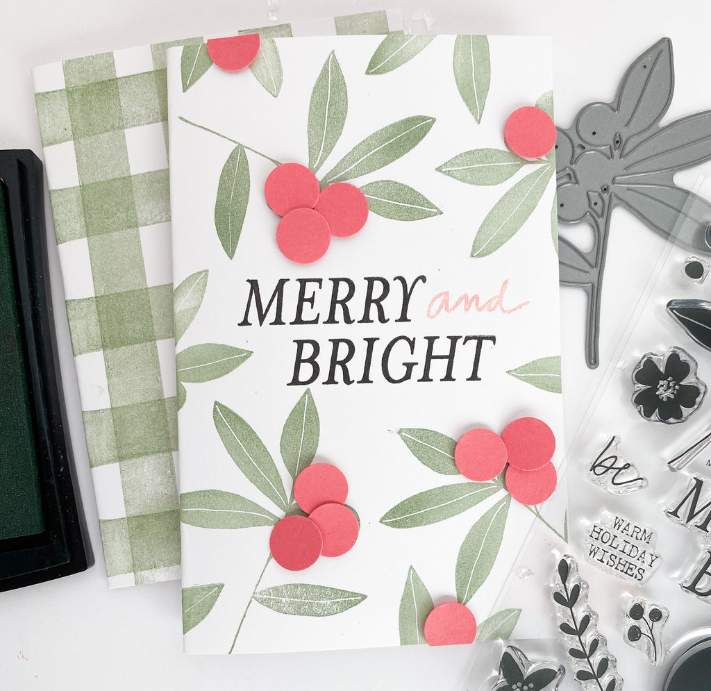 Merry and Bright Ornament Set + Die Bundle – florafaunaclear.com