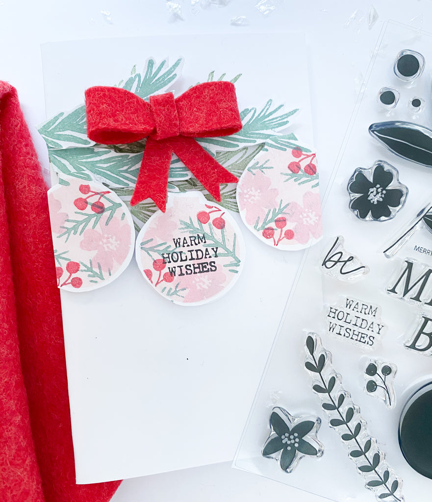 Merry and Bright Ornament Set + Die Bundle – florafaunaclear.com