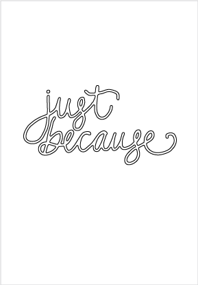 30153 Just Because Cursive Die – florafaunaclear.com