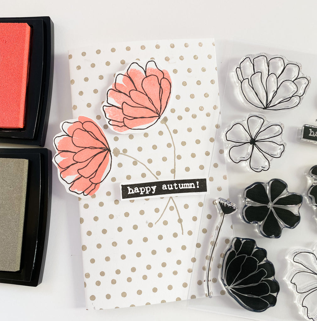Fall Flowers Set + Die Bundle – florafaunaclear.com